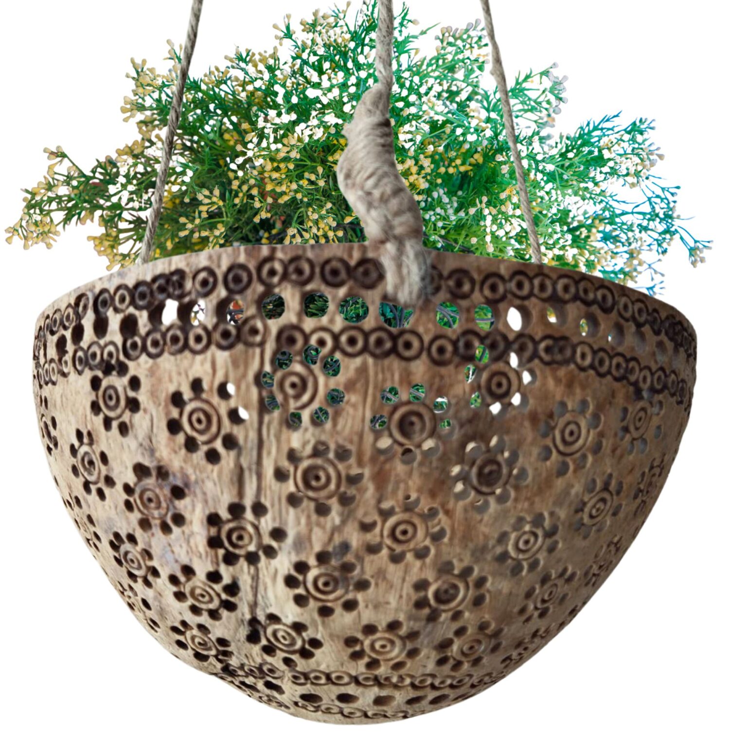 Set Ocean puffer fish shape planter pots, flower pots, hanging pots ...